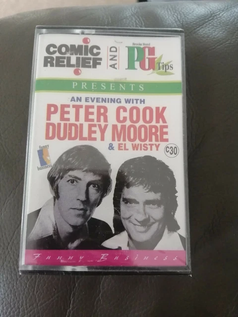 PETER COOK AND Dudley Moore Comic Relief & PG Tips Cassette Tape RARE ...