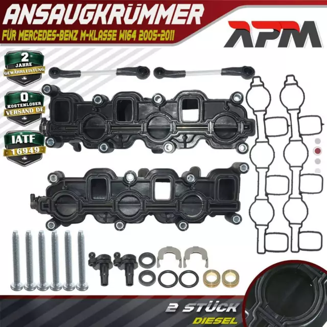 2x Collecteur Dadmission Pour Audi A4 8e B7 8k B8 A6 4f 4g C6 Vw