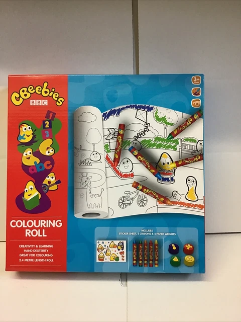 CBEEBIES 2.4M COLOURING Roll £8.99 - PicClick UK