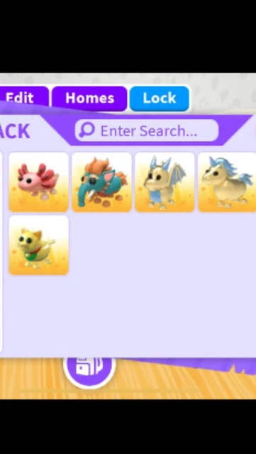 ADOPT ME PETS legendary bundle Axolotl Baku Golden dragon Unicorn ...