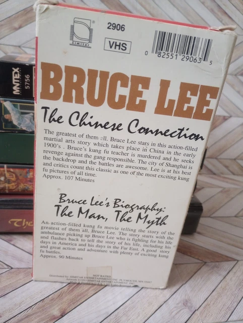 LOT VHS BRUCE Lee (7 films) homme mythe dragon cobra légende chinoise ...