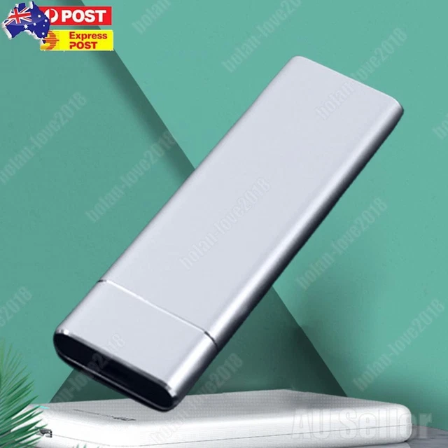 NVME EXTERNAL SDD Enclosure M.2 Key SSD Hard Disk Box PCIE NVME (Silver ...