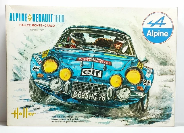 RENAULT ALPINE 1600 Monte Carlo Heller 1/24 Maquette Model Kit EUR 99 ...