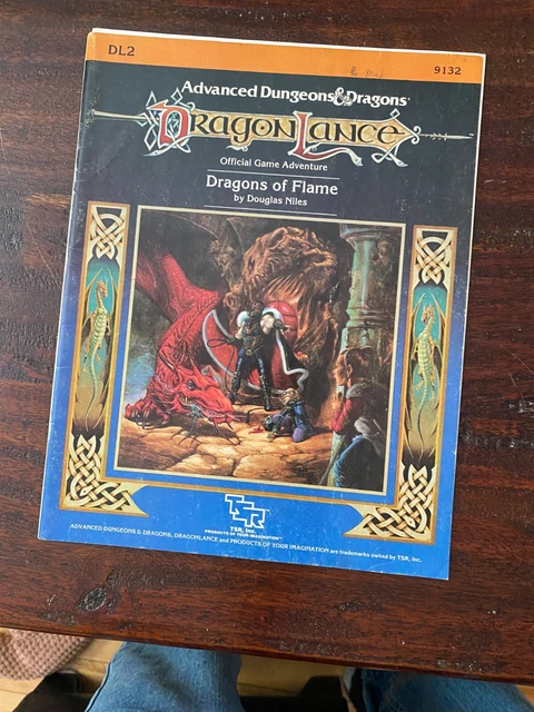 VINTAGE DUNGEONS AND Dragons Dragonlance Module Dragons of Flame DL2 ...