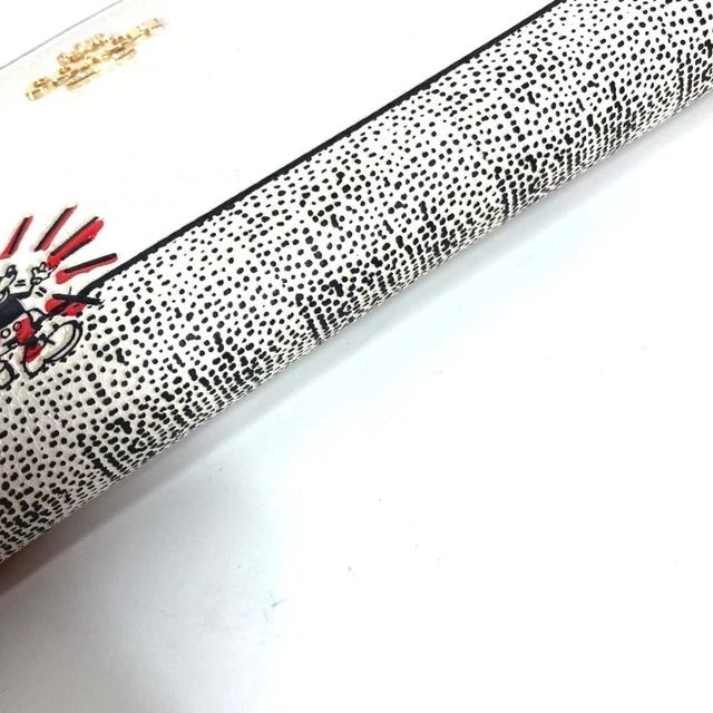 COACH C7800 KEITH Haring Collaboration Mickey Mouse Accordion Zip ...