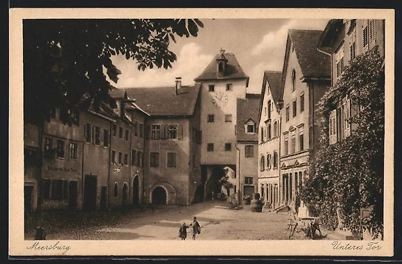 MEERSBURG AM BODENSEE, la porta inferiore della città, cartolina EUR 5 ...