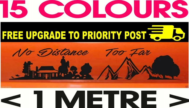 BIG COUNTRY LANDSCAPE CAR STICKER Decal 4x4 Caravan Outback ute 1000mm ...