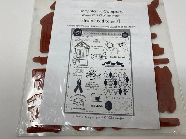UNITY STAMP COMPANY Kit of the Month CHOICE 2012 2013 2014 2015 Rubber ...