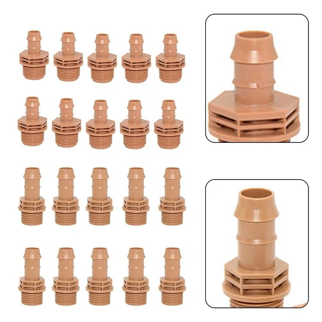 FOR RAISED GARDEN Beds Connectors Drip Irrigation Kit PE Pipe Tee ...