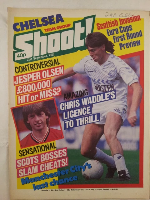 SHOOT : 21ST September 1985 : Vintage UK Football Magazine £9.95 ...