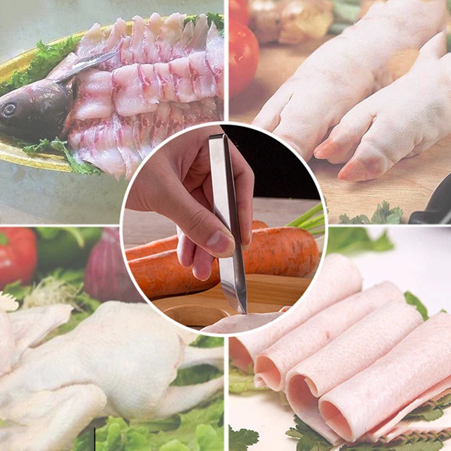 PULLER PLUCKING CLAMP Pincer Fish Bone Tweezer Tongs Pliers Meat Hair ...