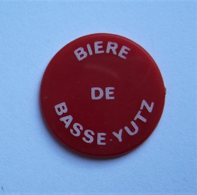 ANCIEN JETON PLASTIQUE Bière de Basse Yutz Lorraine bar jeu 421 ou ...