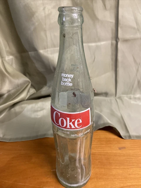 VINTAGE COCA-COLA GLASFLASCHEN 1 Pint Mehrweg hell aquafarben ...