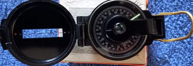 VINTAGE FOREIGN LENSATIC Engineers Compass Made In Japan, Glow In The ...