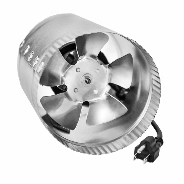 IPOWER 8 INCH 420 CFM Booster Inline Duct Vent Blower Exhaust & Intake ...