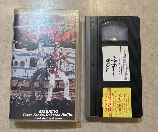 JUNGLE HEAT 1987 VHS PETER FONDA DEBORAH RAFFIN RARE OOP 80s ACTION ...