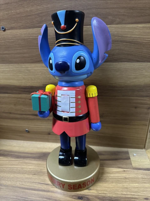 RARE DISNEY STITCH Christmas 2024 11” Wooden NUTCRACKER £27.49 ...
