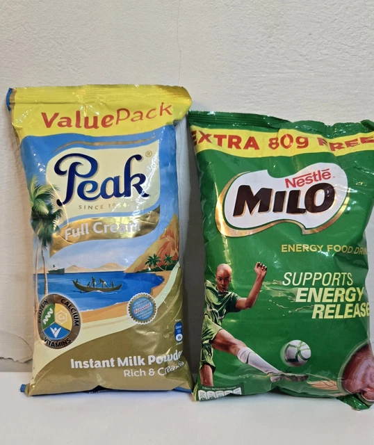 NIGERIAN NESTLE MILO Powder & Peak Milk Refill pack- 800g Energy Food ...