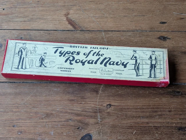 BOX ONLY. BRITAINS Toy Soldiers British Sailors Types Of The Royal Navy ...