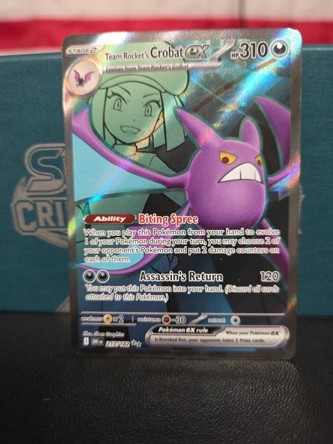 TEAM ROCKET'S CROBAT ex 217/182 Sv10: Destined Rivals Holo £4.49 ...