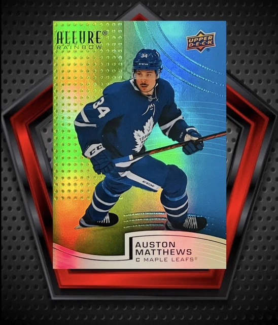 AUSTON MATTHEWS *13/299* 2021-22 allure pont supérieur vert arc-en-ciel ...