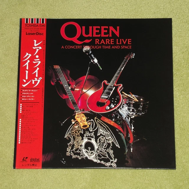 QUEEN RARE LIVE - RARE 1998 JAPAN REISSUE LASERDISC + RED OBI (TOLW ...
