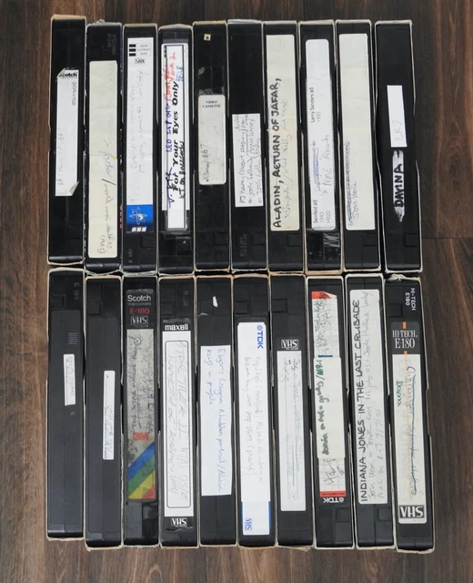 20 USED VHS video tapes job lot tv music recordings bundle blank £21.48 ...