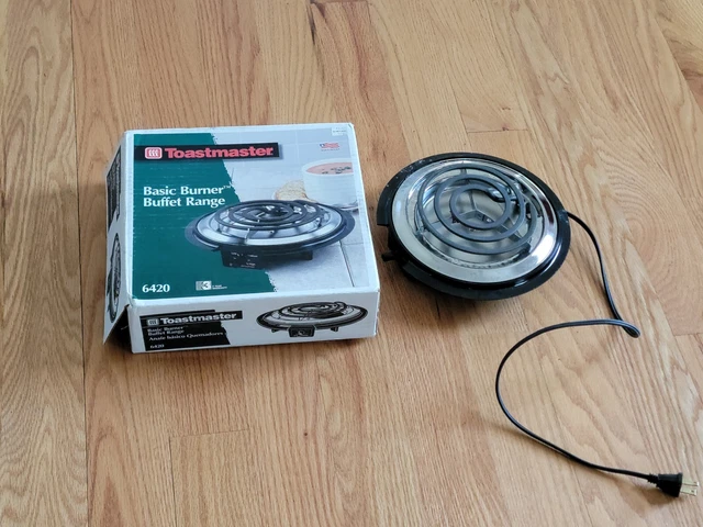 TOASTMASTER BASIC BURNER Single Burner Buffet Range #6420 750 watts w ...