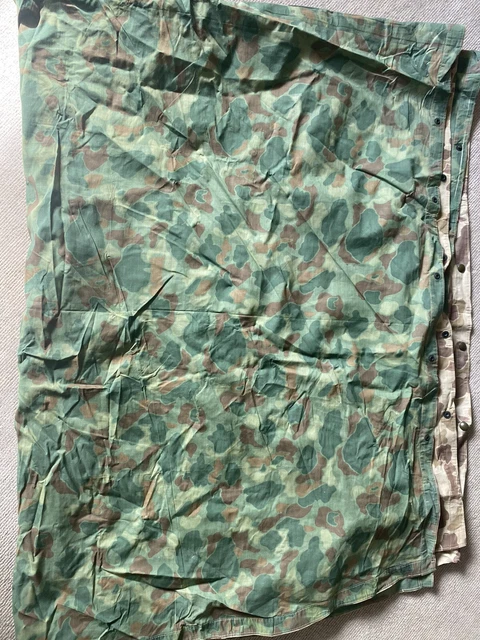 WW2 US USMC Marine Original Poncho Reversible Camouflage Original 2nd ...