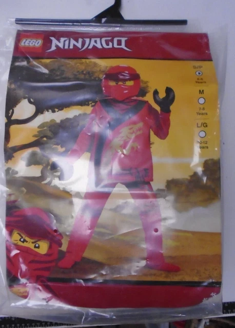 LEGO NINJAGO RED ninja outfit for kids size 4-6 yrs CG L53 £6.39 ...