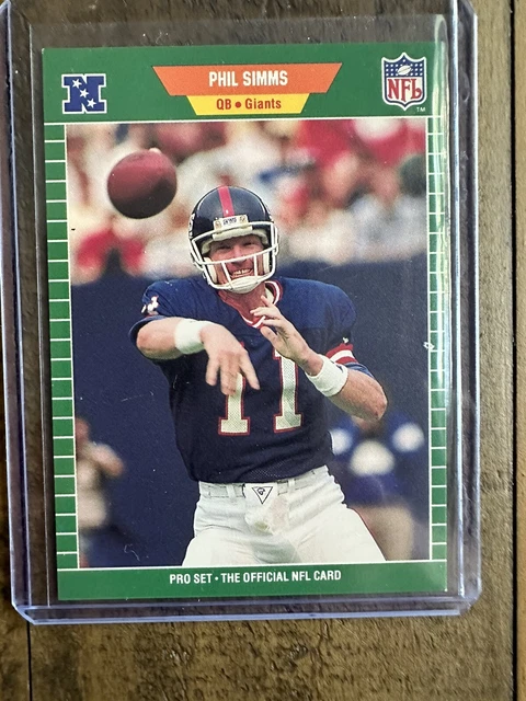 1989 PRO SET Phil Simms #291 - New York Giants LEGEND 2* Super Bowl ...