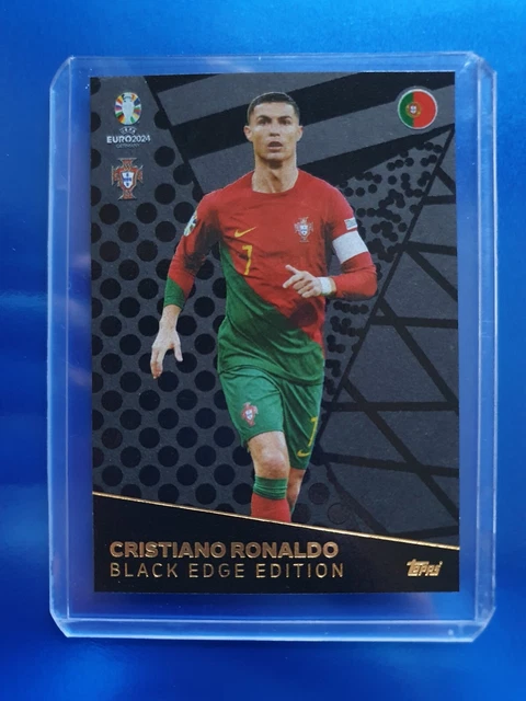 MATCH ATTAX UEFA Euro 2024 Cristiano Ronaldo Black Edge Edition #Be7 £9.00 - PicClick UK