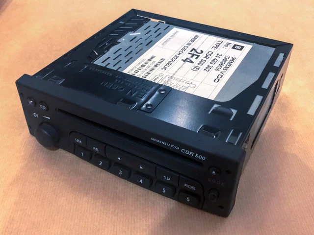 OPEL SIEMENS VDO CDR 500 Autoradio mit CD - voll funktionsfähig - mit Code! EUR 39,99 - PicClick DE