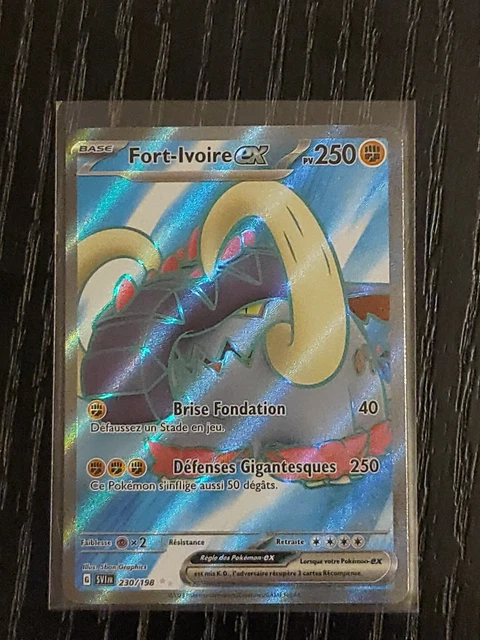 CARTE POKÉMON FORT-IVOIRE ex 230/198 Ecarlate & Violet de base Mint FR ...