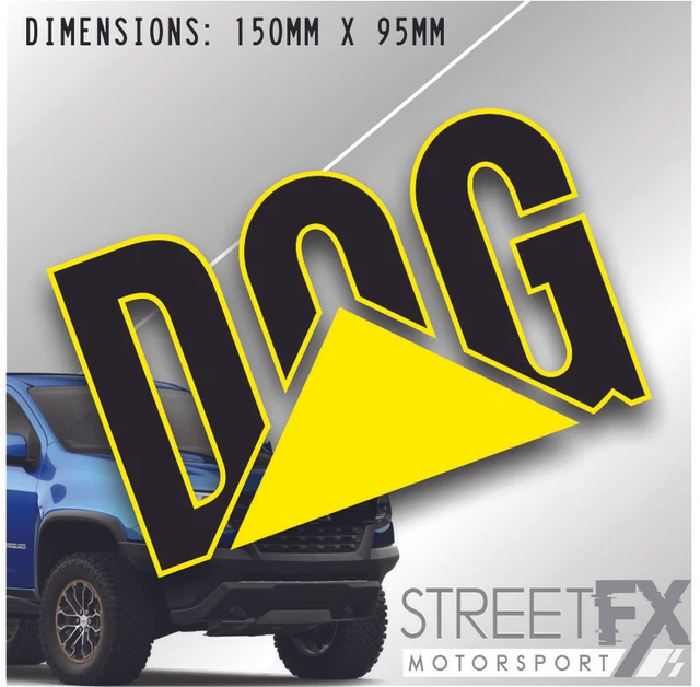 DOG CAT CATERPILLAR Black Decal Sticker Ute 4x4 K9 4WD Camping $24.99 ...