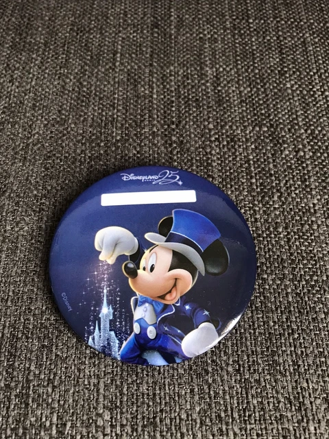 BADGE BUTTON MICKEY château castle Disneyland Paris 25 anniversaire DLP ...
