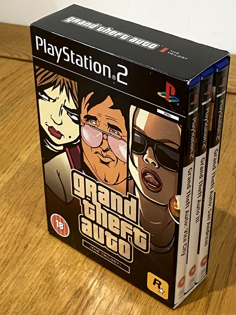 GTA GRAND THEFT Auto: The Trilogy PlayStation 2 Game Boxset, PAL Maps ...