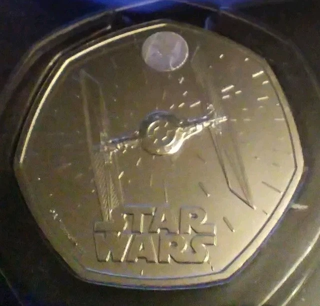 2024 BUNC 50P STAR WARS TIE FIGHTER Fifty Pence coin Charles III £10.95 ...