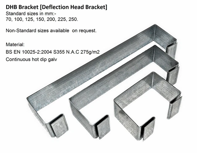 DEFLECTION HEAD BRACKET, DHB bracket, SFS brackets, industrial ...