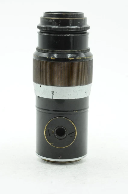 OBJECTIF LEICA 13,5 cm (135 mm) f4,5 Hektor LTM M39 noir/nickel #758 ...
