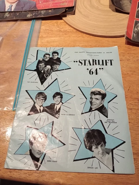 ORIGINAL 1964 STARLIFT 64 Concert Program Australia. Dave Clark 5 ...