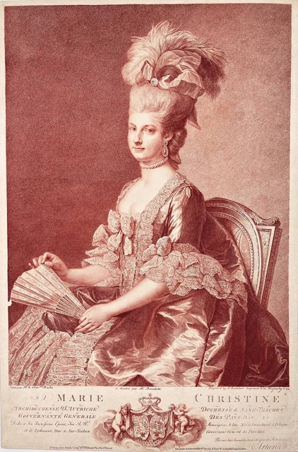 MARIE CHRISTINA DE Autriche Erzherzogin Habsburg-Lothringen Portrait ...
