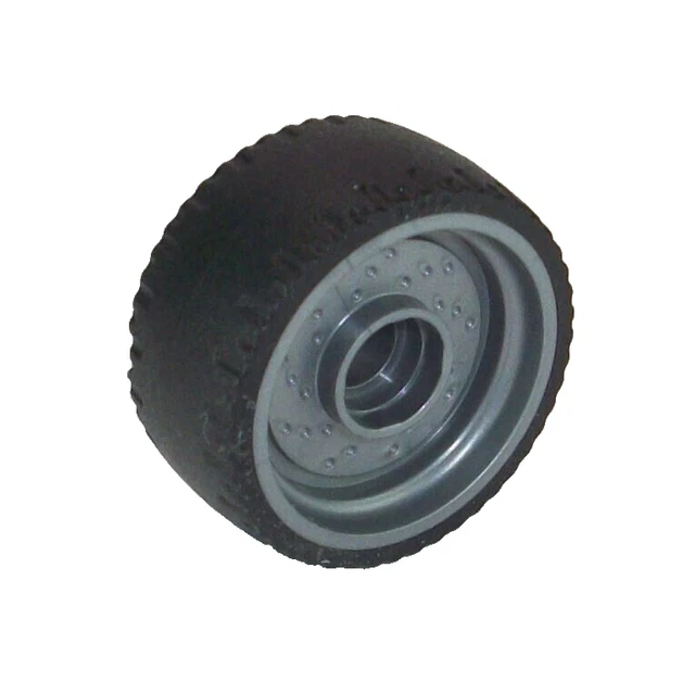 LEGO - FOUR 24x12mm One Piece Wheels, Pin Hole Connector - ID 72206 ...
