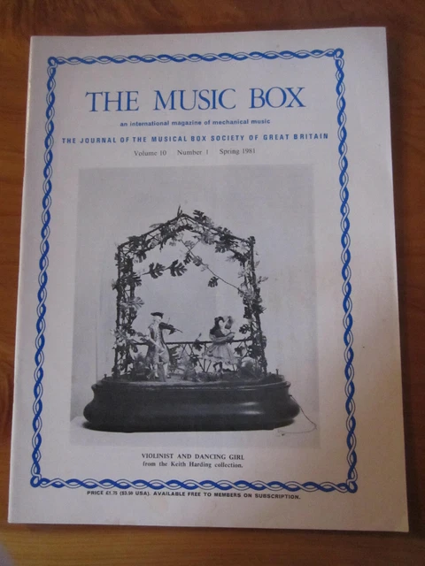 MAGAZINE THE MUSIC Box Vol 10 No 1 Spring 1981 Great ** Must See EUR 1 ...