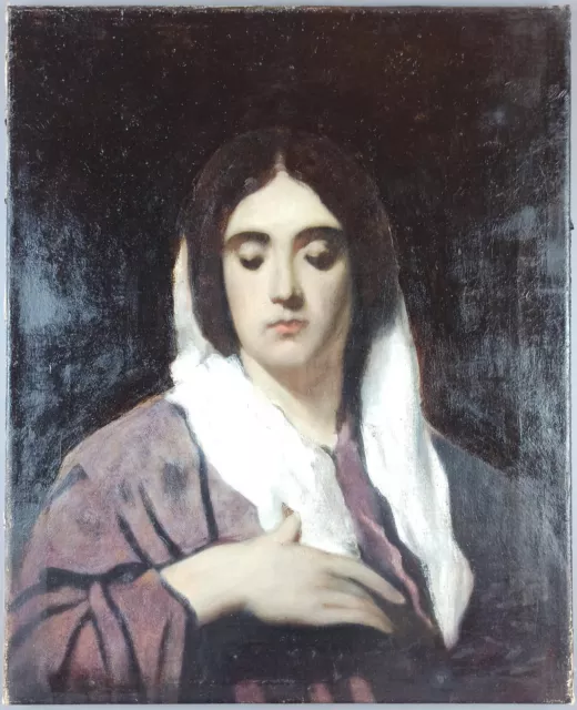 ANCIEN TABLEAU &PORTRAIT de Femme ANCIEN TABLEAU &PORTRAIT de Femme