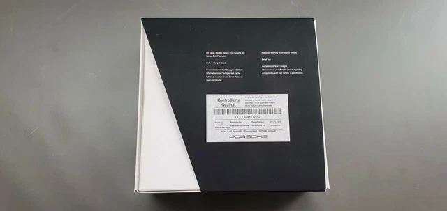 ORIGINAL PORSCHE ENJOLIVEUR de Roues Lot Jantes Armoiries Couleur ...