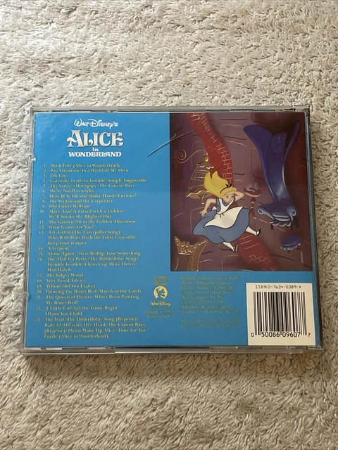 WALT DISNEY RECORDS Alice in Wonderland Movie Classic Soundtrack Series ...
