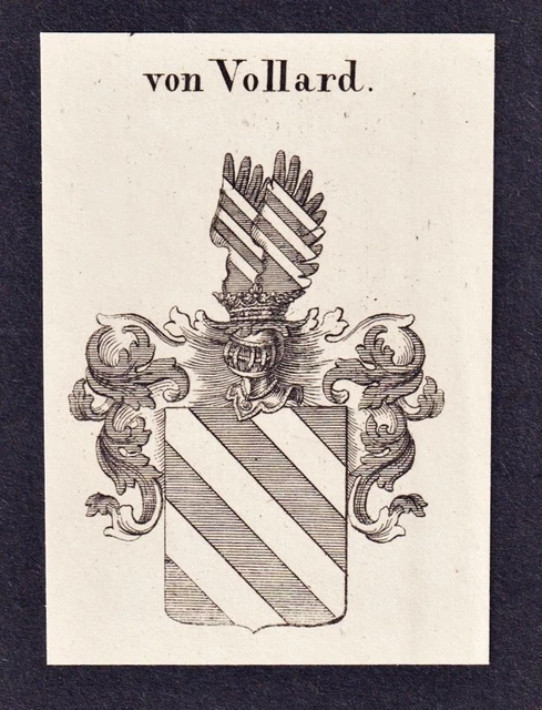 VOLLARD ARMOIRIES COAT Of Arms Héraldique Heraldry Genealogie EUR 15,18 ...