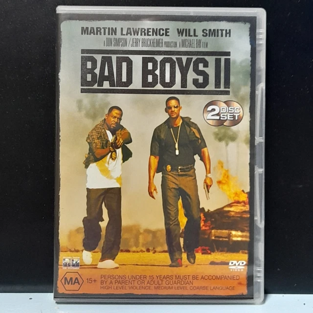 BAD BOYS 2 (DVD, 2003) Rated MA 15+ PAL Region 4 Good Condition $3.35 ...