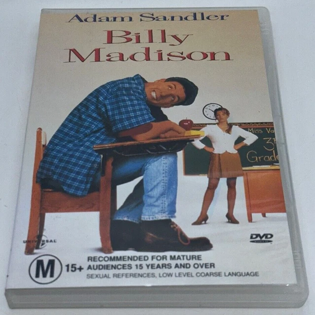 BILLY MADISON - Adam Sandler - DVD, 2002 - REGION 4 - R4 - WARRANTY AUS ...